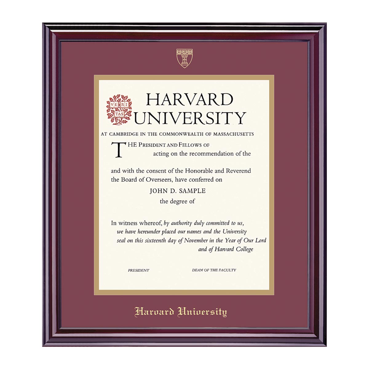 Harvard Diploma Frames – Officially Licensed – The COOP
