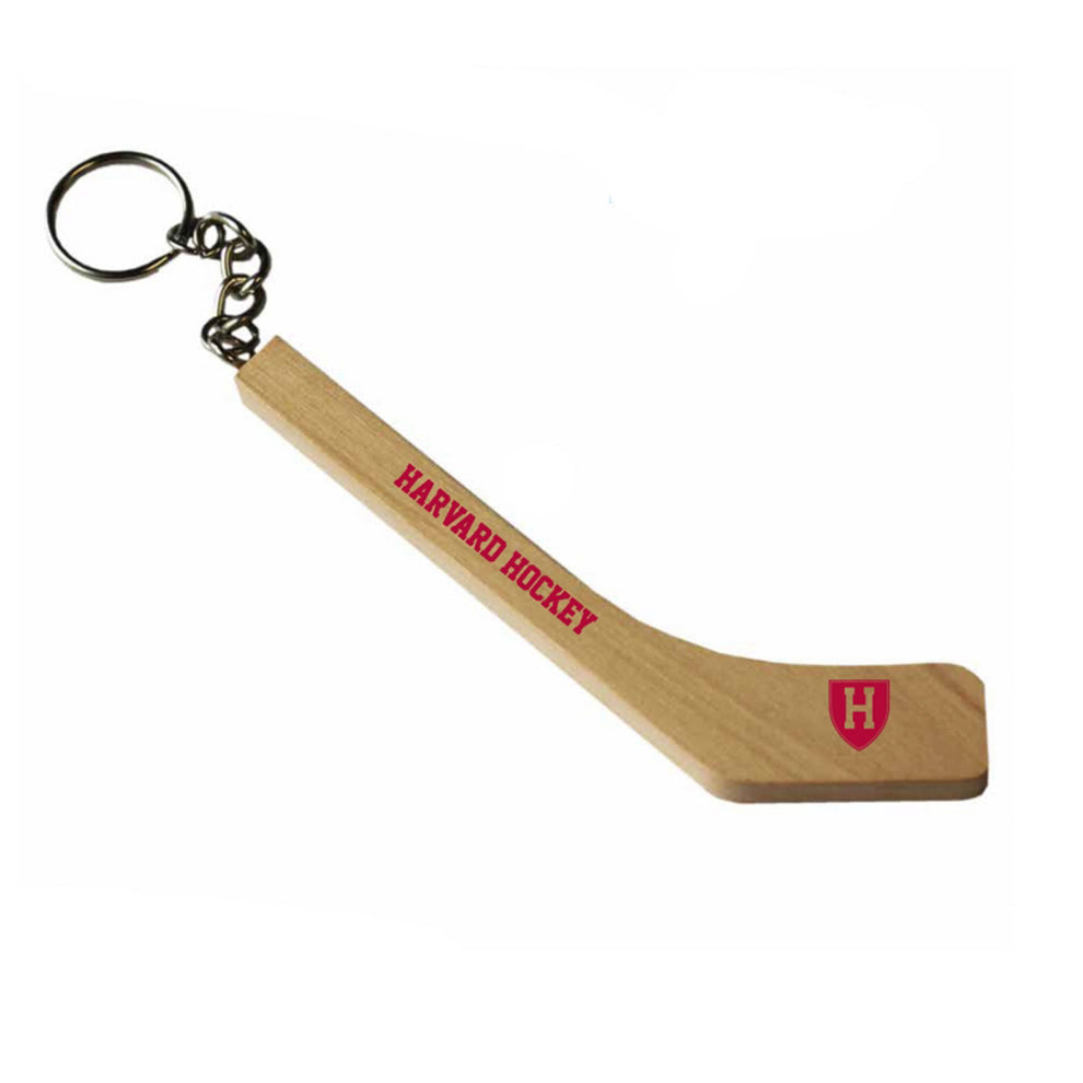 Harvard Hockey Stick Wood Keychain – The COOP