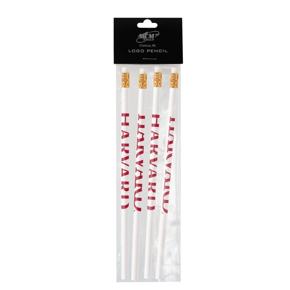 Harvard Pack of 4 White Pencils – The COOP