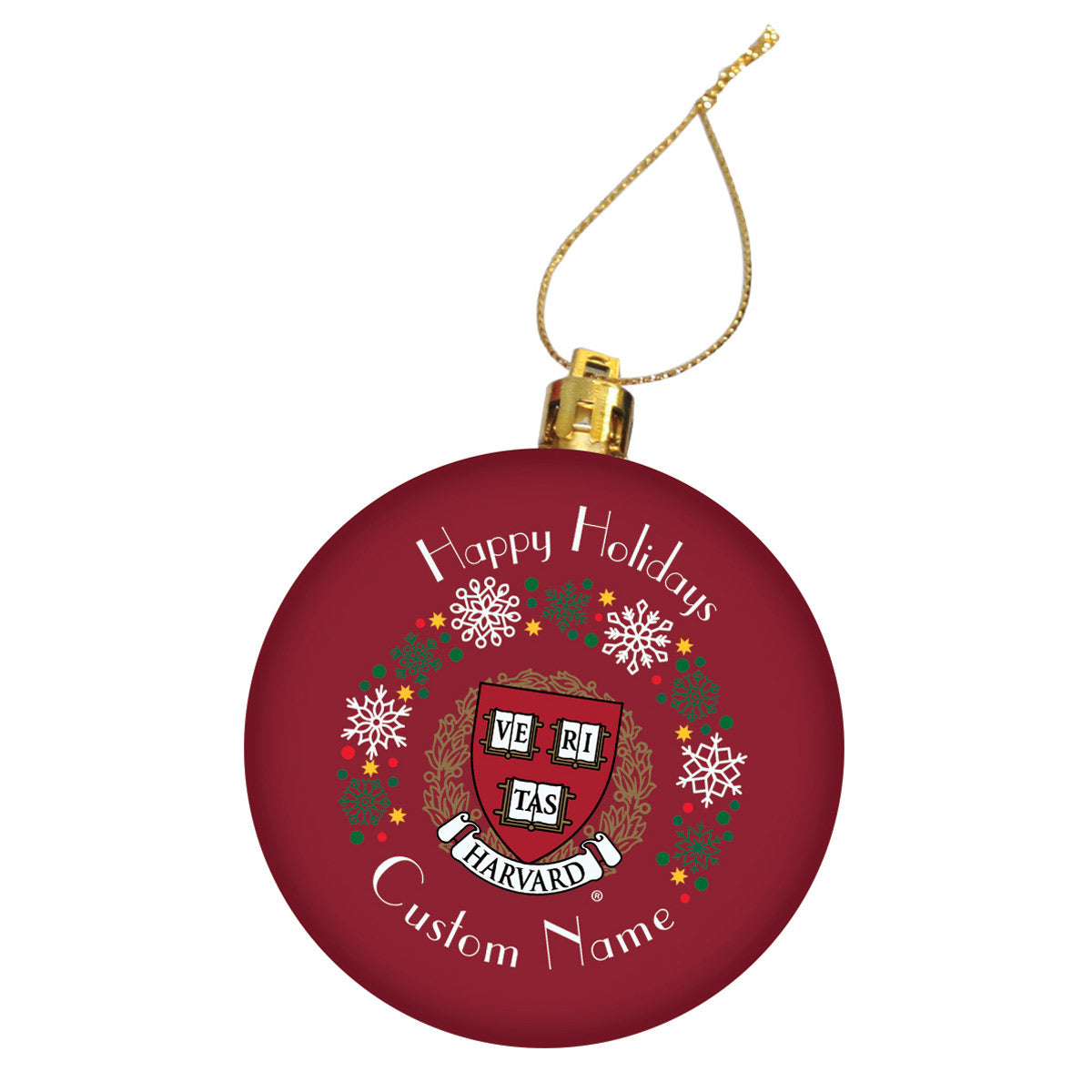 Personalized Harvard Holiday Ornament – The COOP