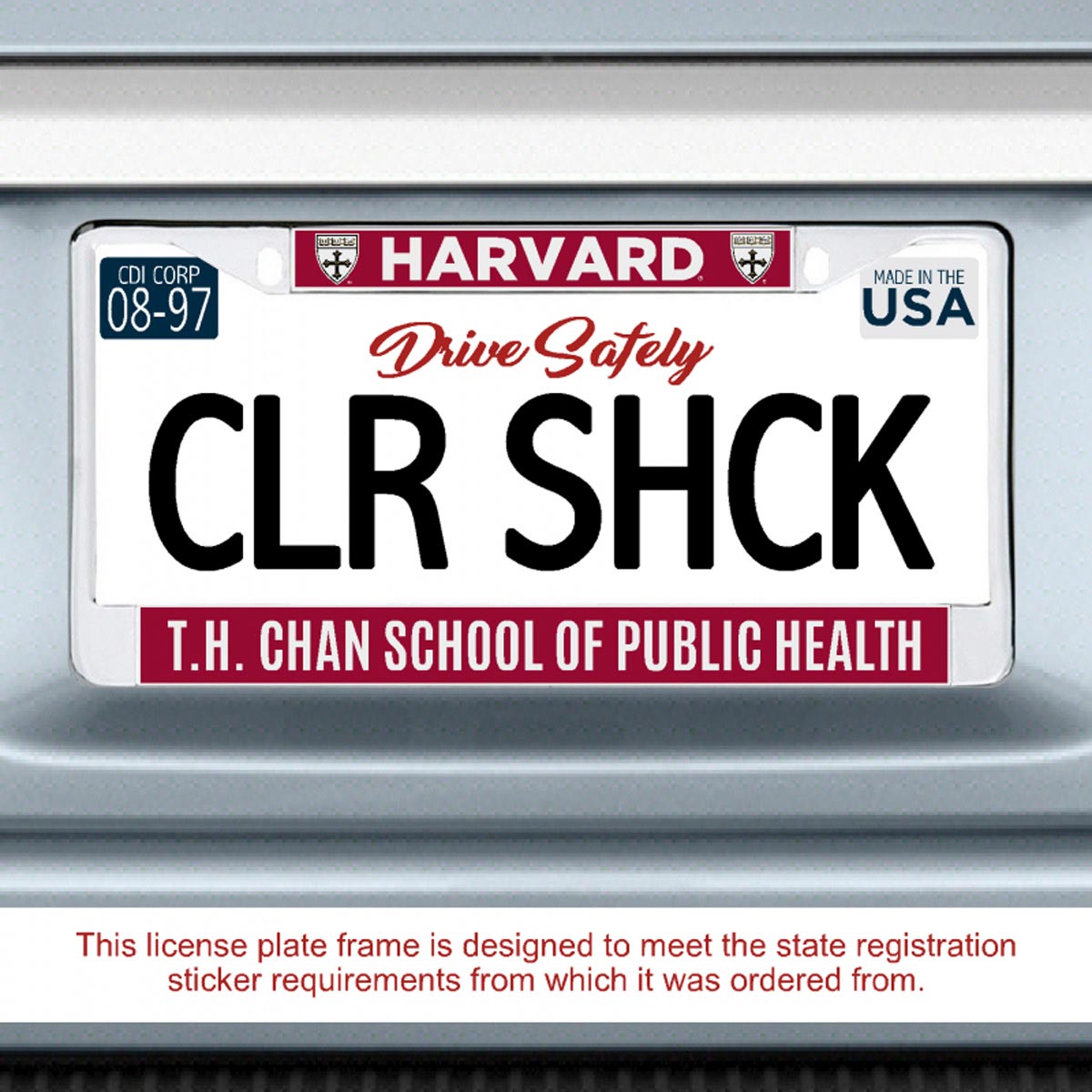 Harvard T.H. Chan School of Public Health License Plate Frame – The COOP