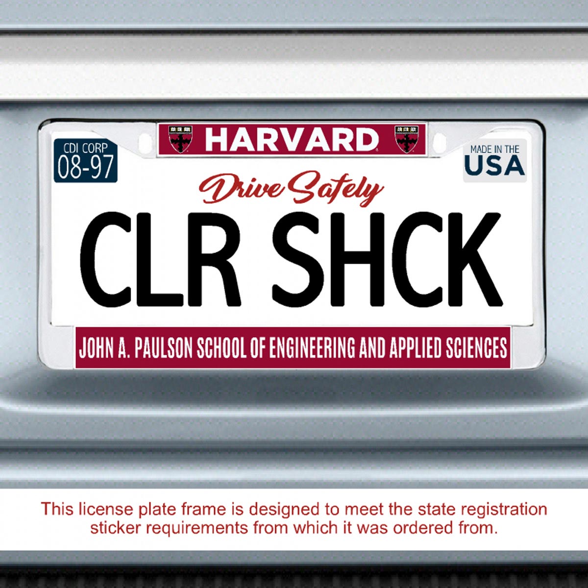 Harvard School of Engineering and Applied Sciences License Plate Frame ...