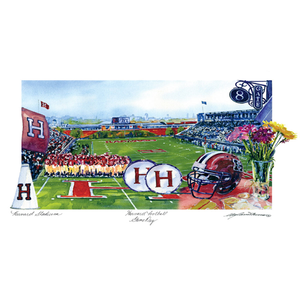 Harvard Game Day Watercolor – The COOP