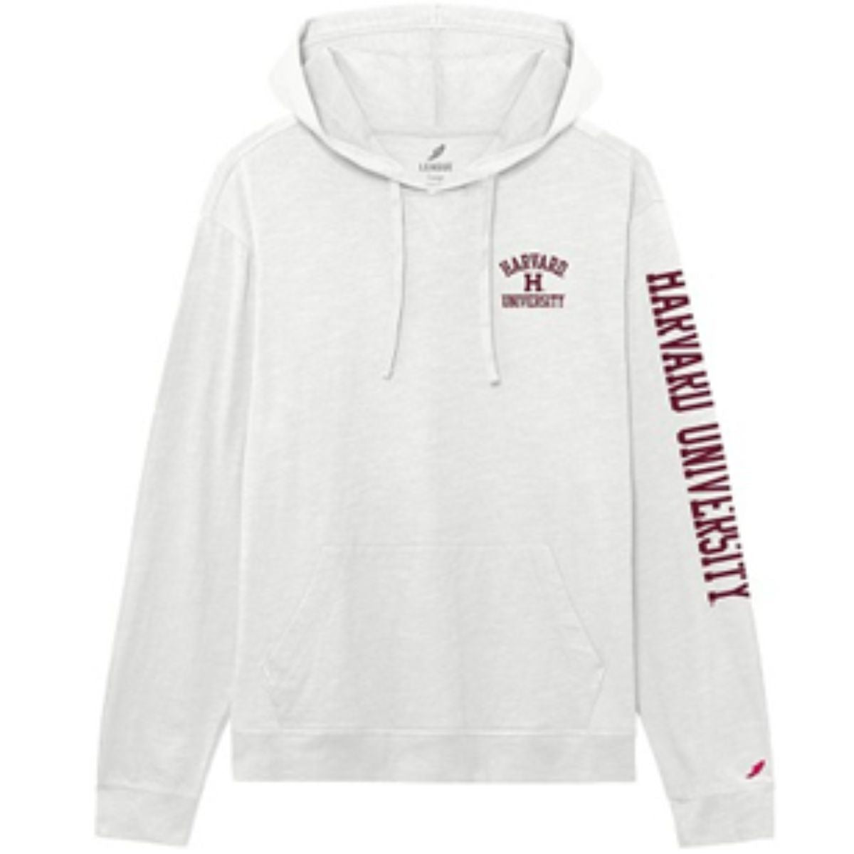 Harvard Mens White Jersey Slub Hoodie – The COOP
