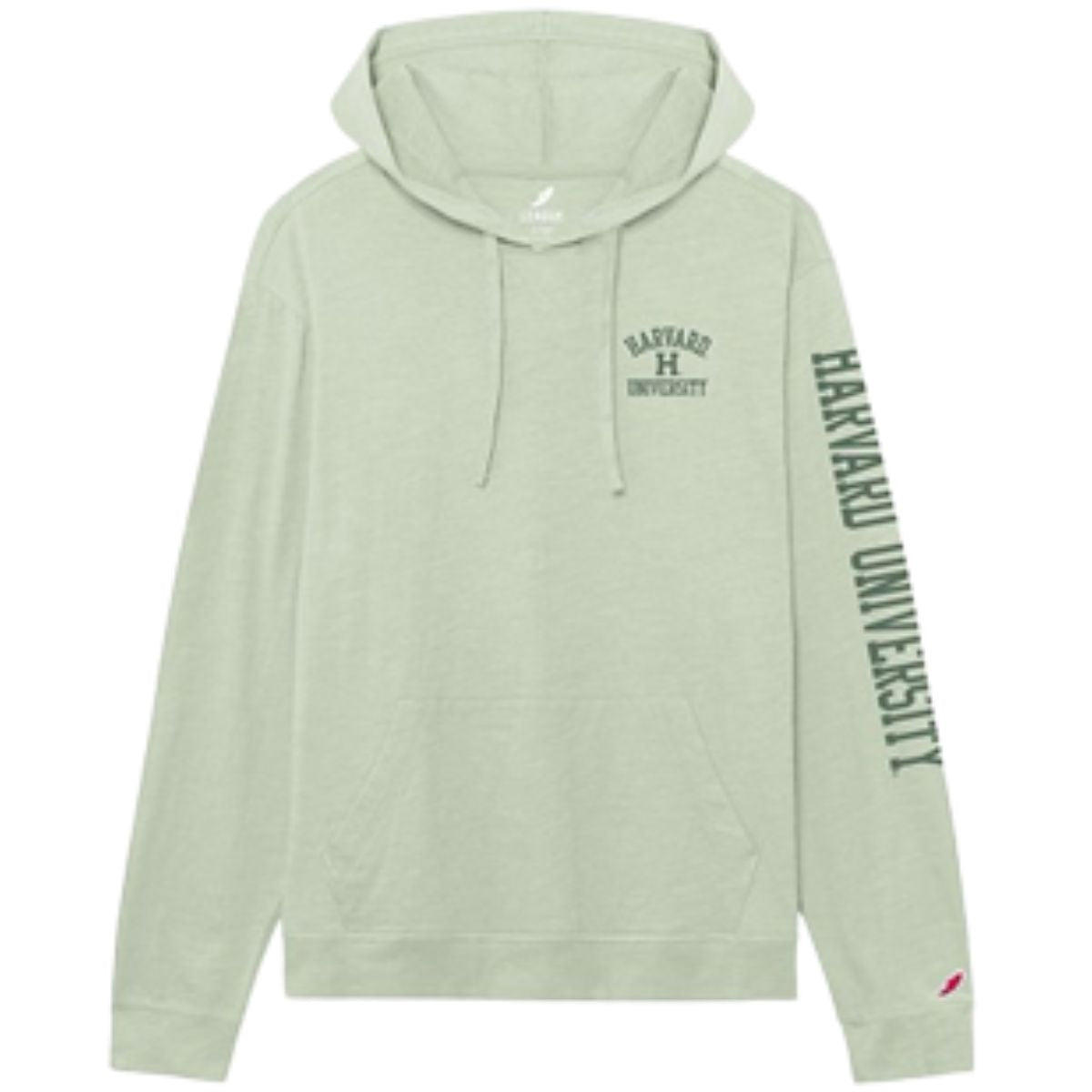 Harvard Mens Washed Sage Jersey Slub Hoodie – The COOP