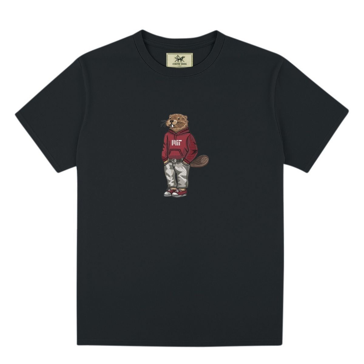MIT Crew Dog Embroidered Tim the Beaver Tee – The COOP