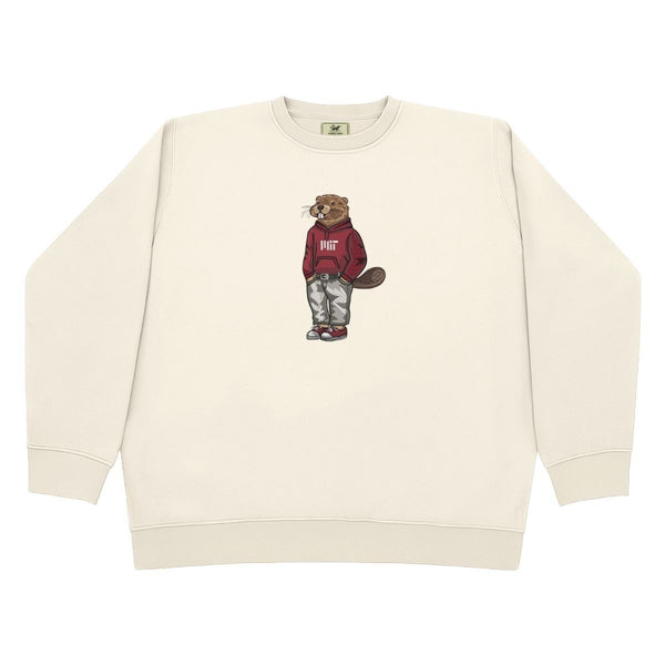 MIT Crew Dog Embroidered Tim the Beaver Heritage Crewneck – The COOP