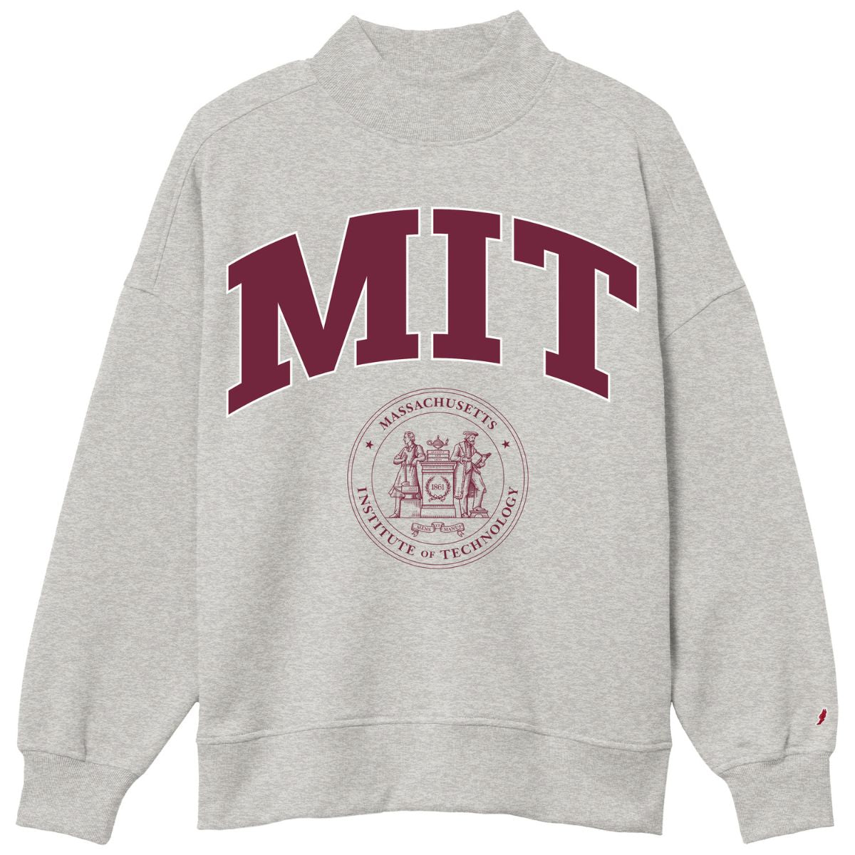 MIT League Women's Mock Neck Pullover Sweatshirt – The COOP